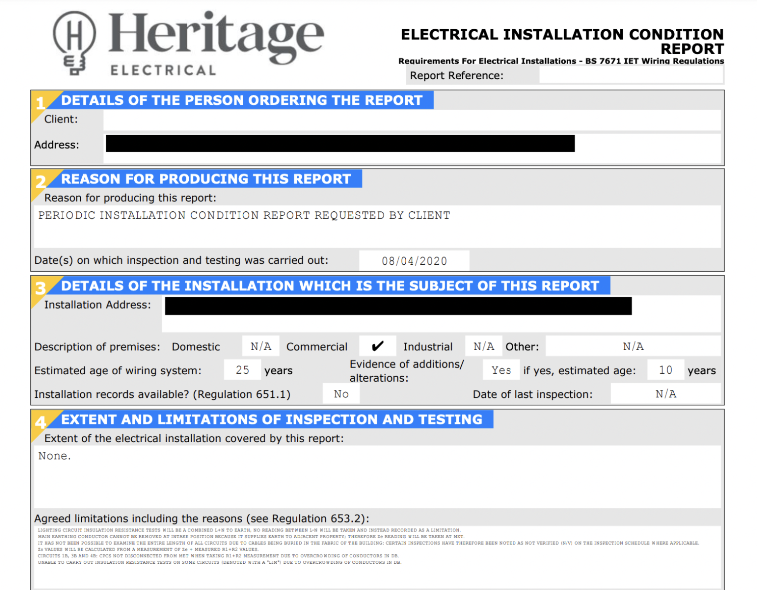 What Is AN EICR? | Heritage Emergency Electrician